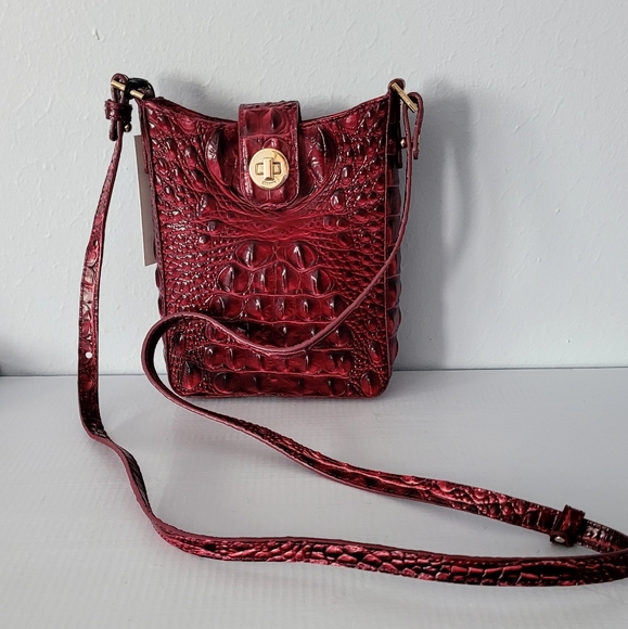 Brahmin | Bags | Brahmin Marley Rise Ombre All Over Croco Leather ...